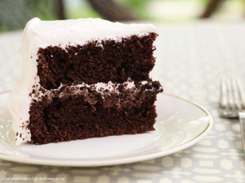 Devil's Food Cake with Fluffy Frosting